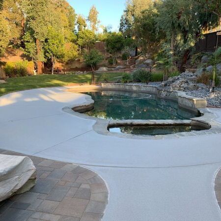 Pool Deck Resurfacing | Pool Slide and Coping Coating