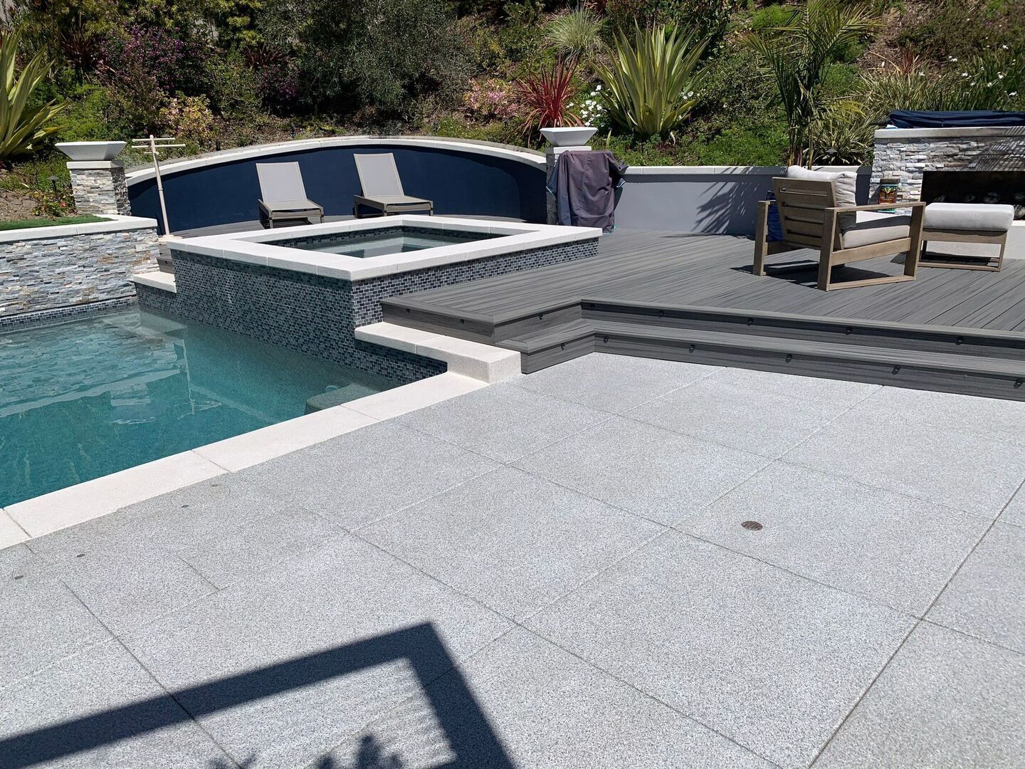 Pool Deck Resurfacing | Pool Slide and Coping Coating