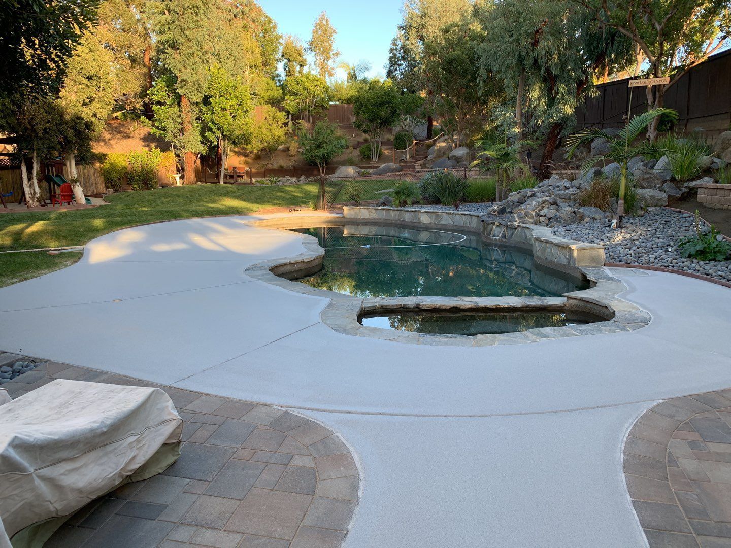 Pool Deck Resurfacing | Pool Slide and Coping Coating